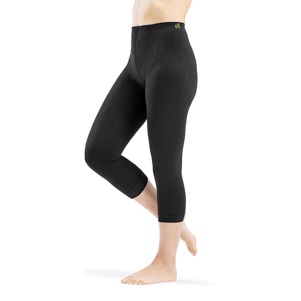 Active Massage Opaque Compression Capri | Solidea U.S.